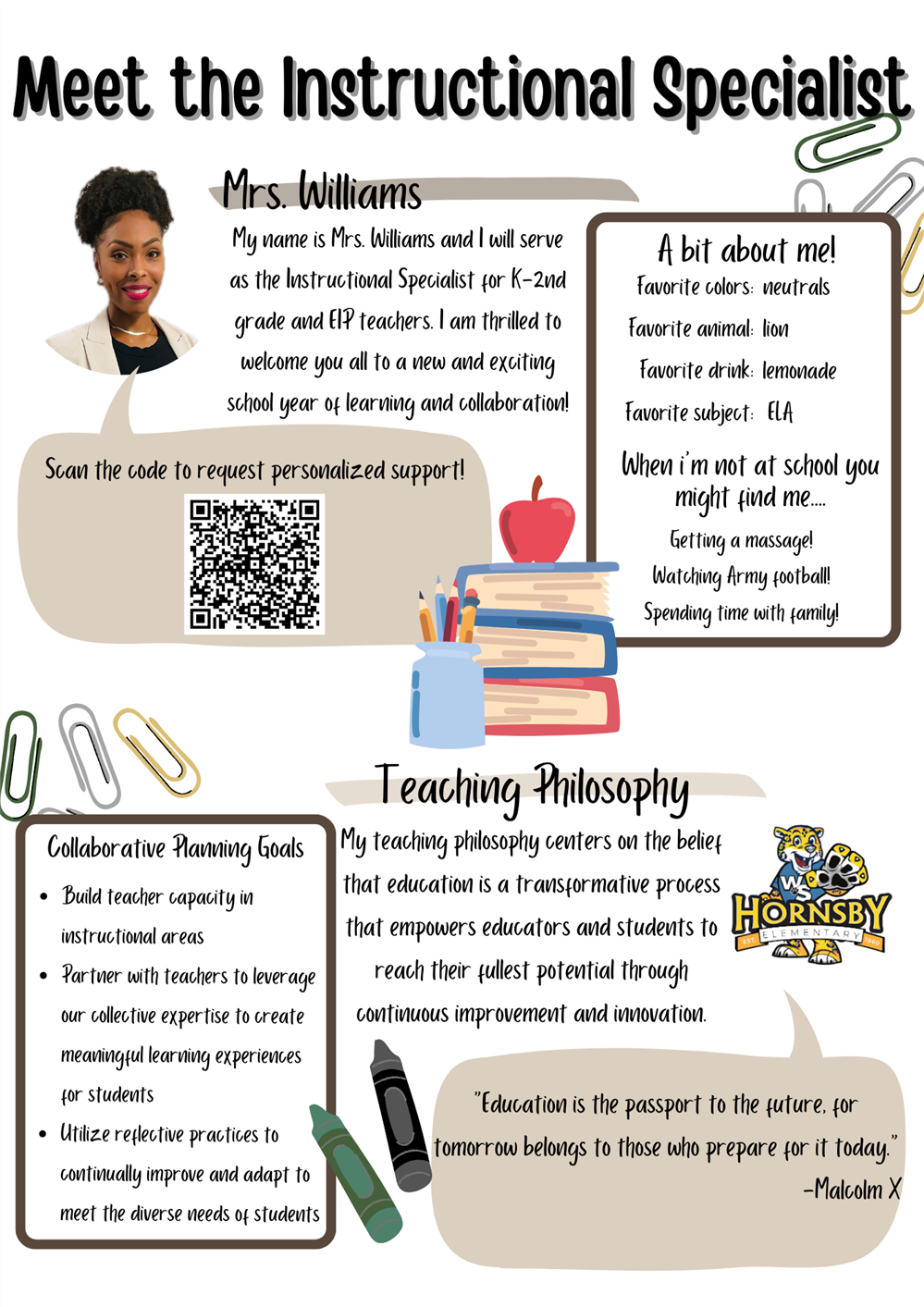 Williams, Shekena / Meet the Instructional Specialist