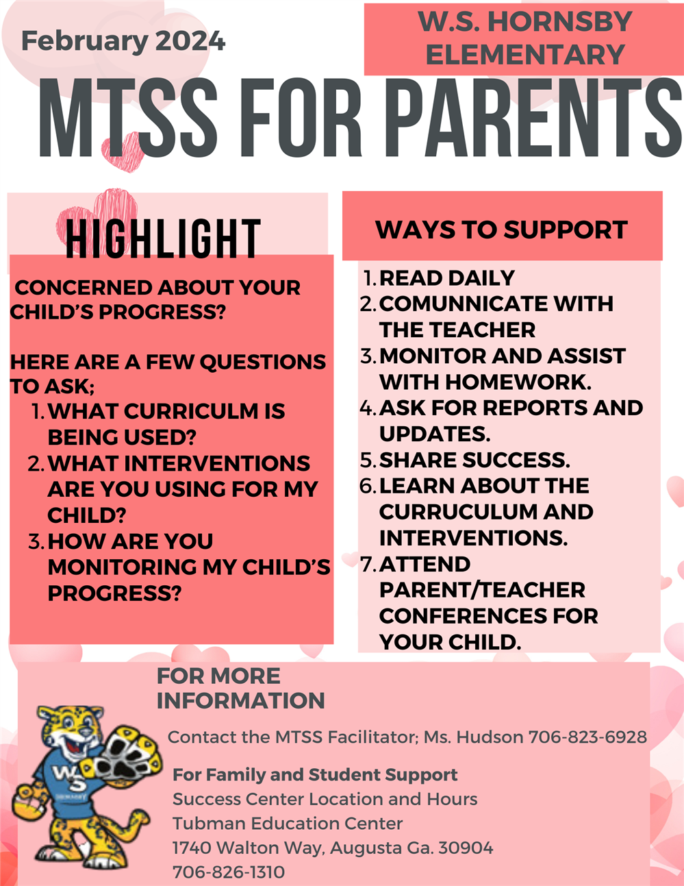 Hudson, Natalie - MTSS Facilitator / MTSS for Families