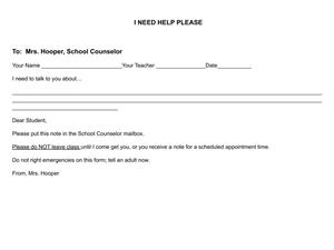 Hooper, Shari / School Counseling / How Does A Student Request to See ...